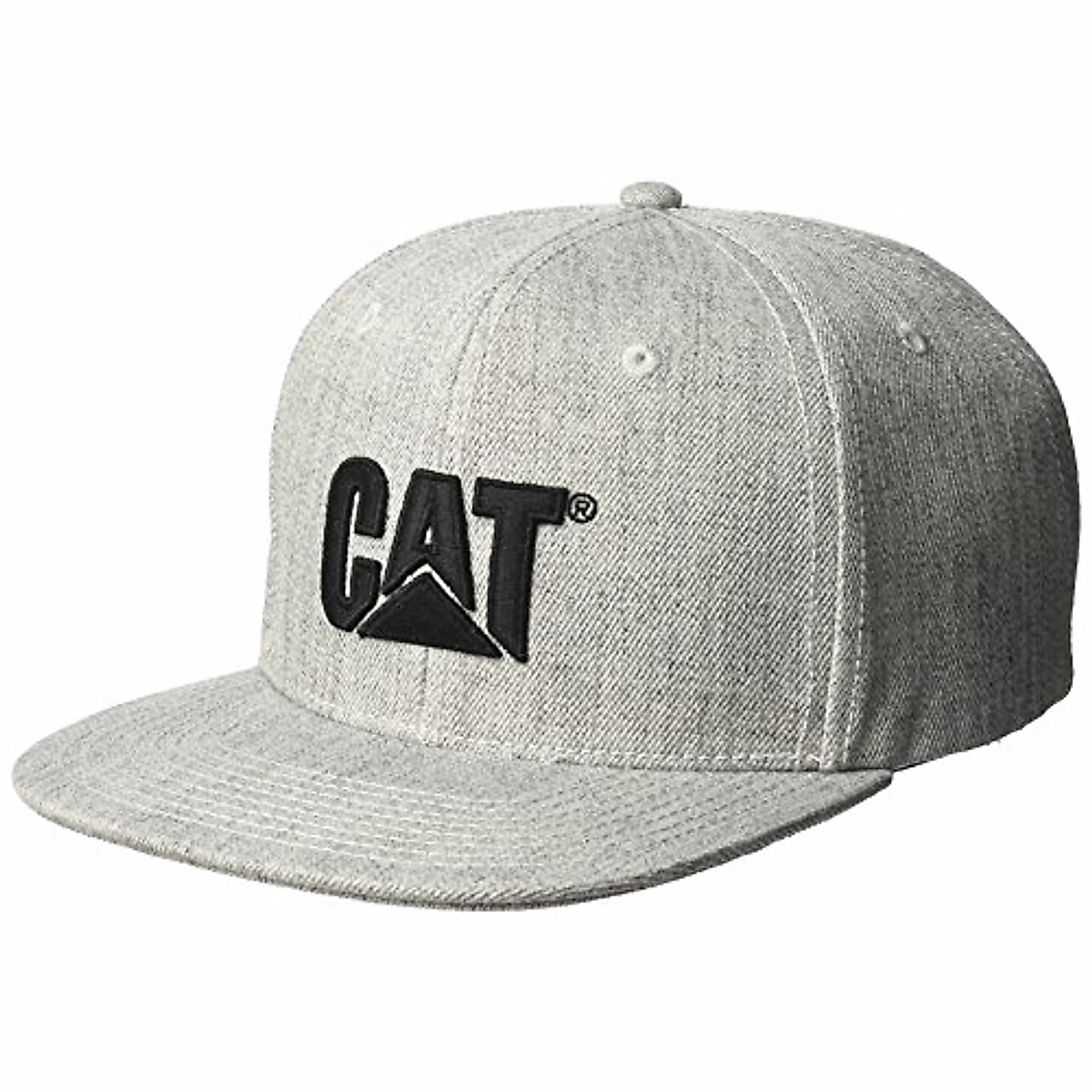 Caterpillar Men's Sheridan Flat Bill Cap, Heather Grey, One Size