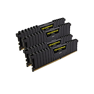 CORSAIR Vengeance LPX 32GB (4x8GB) DDR4 3600 (PC4-28800) C16 1.35V Desktop Memory - Black