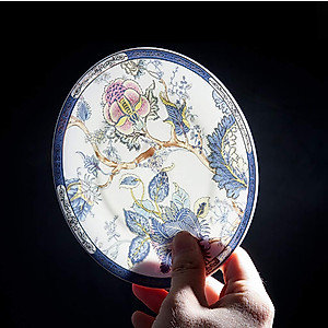 Table Service Crockery SetFine Dinner Set,Dinner plate Dinnerware Set, 50 Piece Upscale Ceramics Dinner Set - Bowl/Dish/Soup Pot | Bone China Porcelain Combination Set Suitable for housewarmingurant