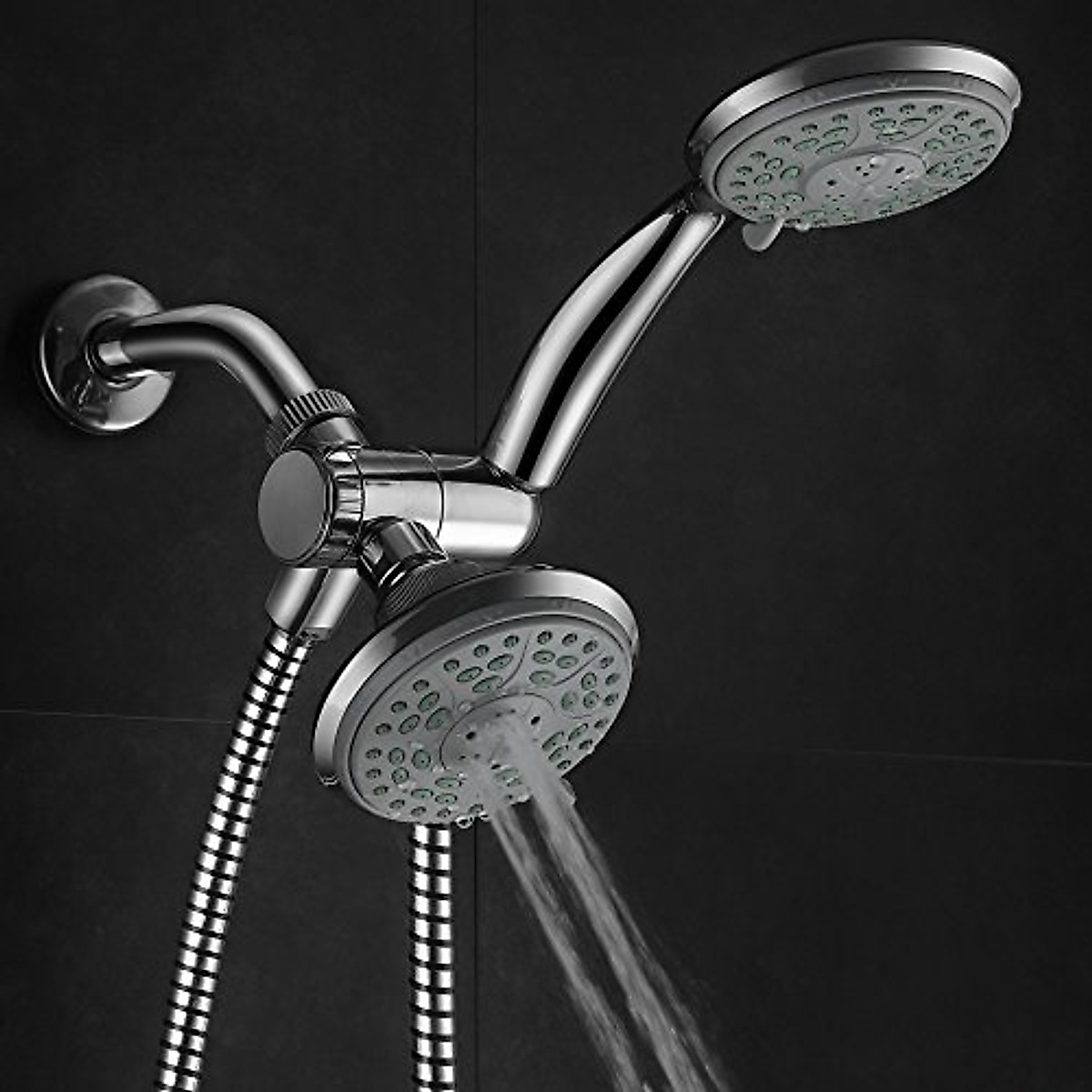 Aquadance by HotelSpa 24-Setting Slimline Showerhead and Hand Shower Combo