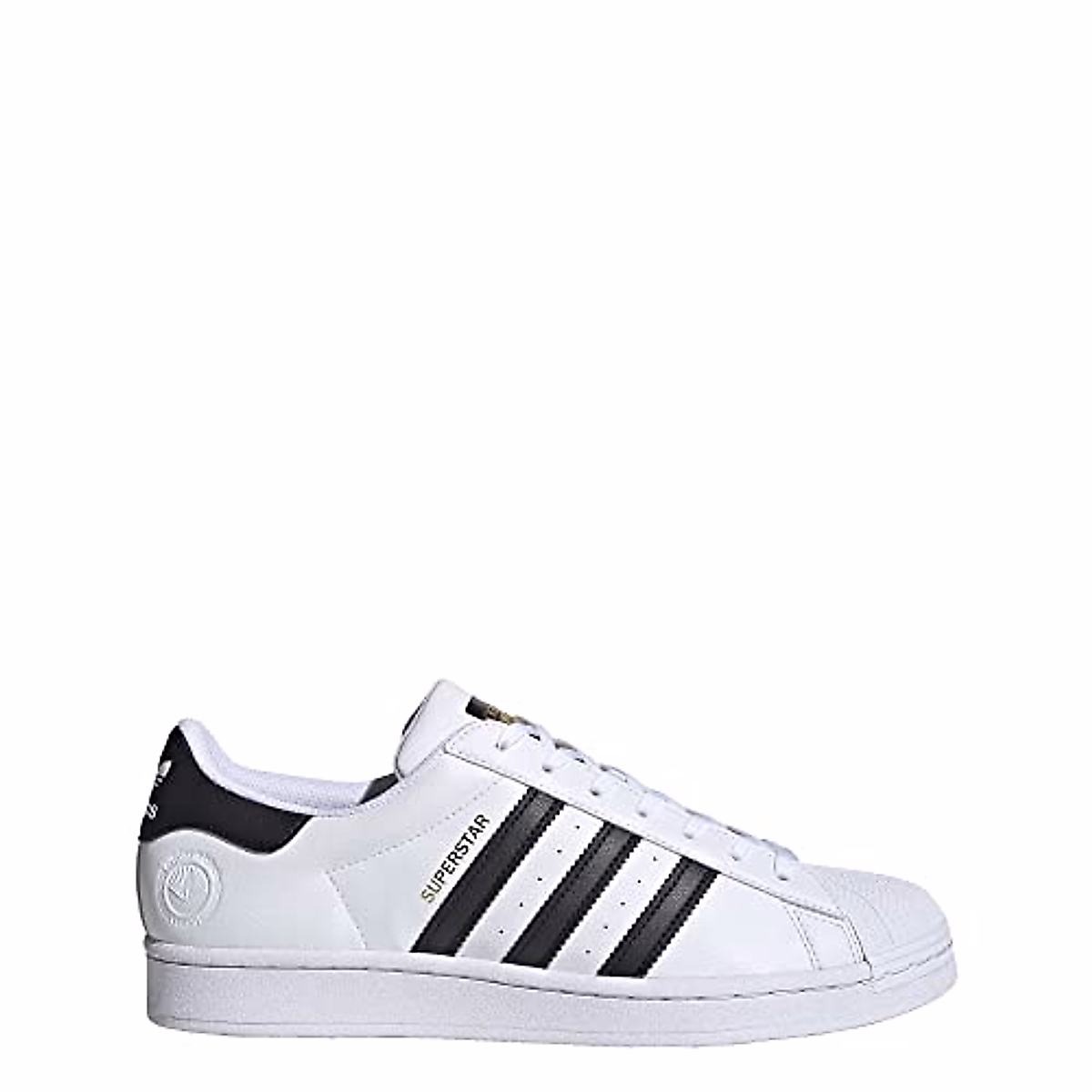 adidas Originals Men's Superstar Discontinued Sneaker, White/Black/Green (Vegan), 11