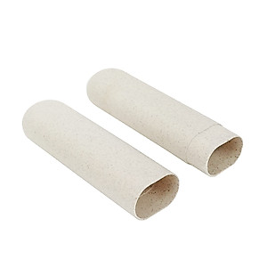 Xiaoyztan 10 Pcs Portable Travel Toothbrush Case Wheat Straw Synthetic Plastic Storage Box Single Toothbrush Bucket Toothbrush Container (Beige)