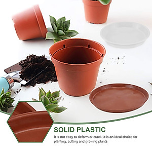 YARNOW 30 Pcs Water Tray Plant Saucer Planter Tray Plant Pot Trays Plant Drip Trays Bonsai Base Tray Round Flower Pot Tray Water Drip Tray Round Plant Plants Indoor UFO Household Plastic