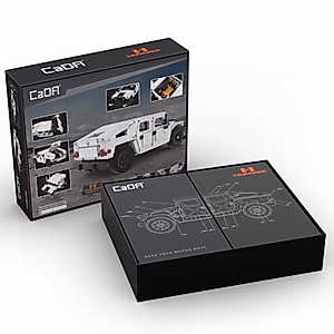 Cada Humvee 1:12 Scale Off-Road Vehicle Model – Authentic Collectible Car Building Kit – 1380 Pieces – Perfect for STEM Learning