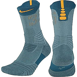 Nike KD Versatility Crew Socks (Iced Jade/Blu/Circuit Org, M)