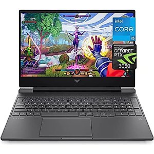 HP Victus Gaming Laptop, 15.6 inch FHD Display, 12th Gen Intel Core i5-12500H 12Core Processor, NVIDIA GeForce RTX 3050, 32GB RAM, 1TB SSD, Bluetooth, Windows 11 Home, Bundle with JAWFOAL