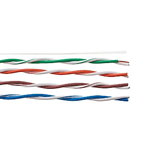 Cables Direct Online CAT6 Cable 1000ft Pull Box Solid Ethernet LAN UTP Cable 23AWG 550Mhz RJ45 Network CCA Copper Clad Aluminum Wire Bulk (Blue)