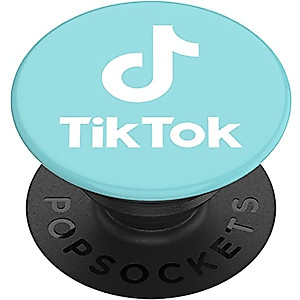 ​​​​PopSockets Phone Grip with Expanding Kickstand, TikTok PopGrip - Tik Tok Blue
