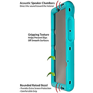 BobjGear Bobj Rugged Tablet Case for Lenovo Tab M8 HD TB-8505FS, TB-8505XS and 3rd Gen TB-8506FS, TB-8506XS Kid Friendly (Terrific Turquoise)
