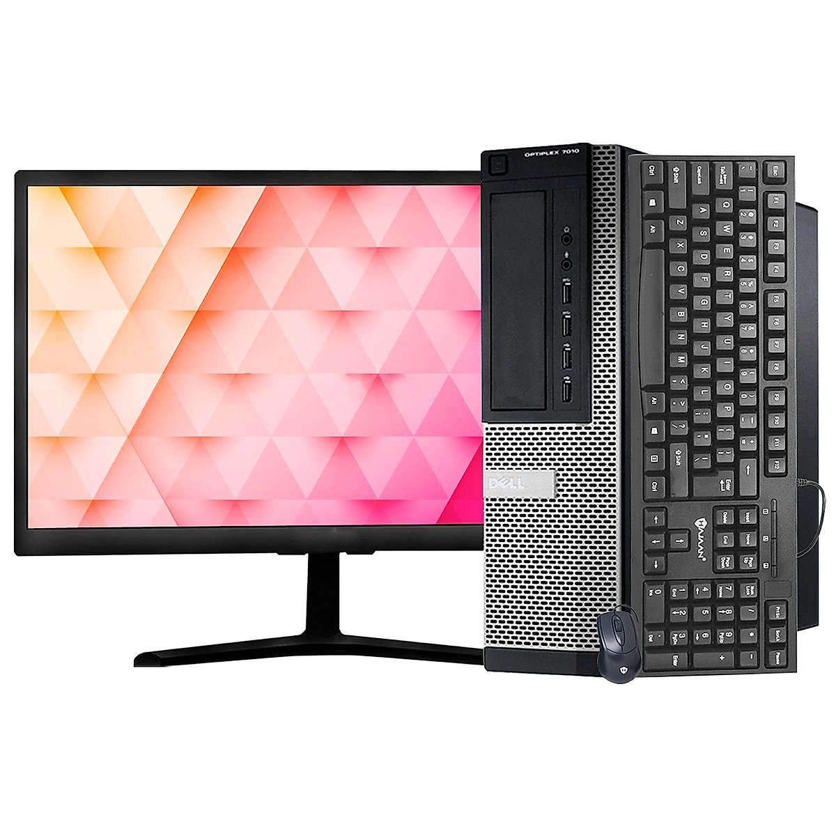 Desktop Computer Package Compatible with Dell Optiplex 7010 Intel Quad Core i5 3.20GHz, 8GB DDR3 RAM, 256GB SSD, 20 Inch LCD Monitor(HDMI), Keyboard, Mouse, WiFi, Windows 10 Professional (Renewed)