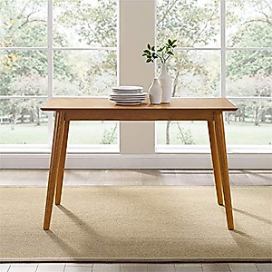 Crosley Furniture Landon Mid-Century Modern Wood Dining Table, Acorn