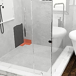 4 Pieces Waterproofing Inside Corner Shower Seamless Membrane Corner Polyethylene Corner Membrane for Bathtub and Steam Room