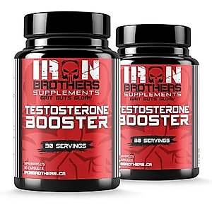 Testosterone Booster for Men - Estrogen Blocker - Supplement Natural Energy, Strength & Stamina - Lean Muscle Growth - Promotes Fat Loss - Increase Male Performance (2 Bottles)