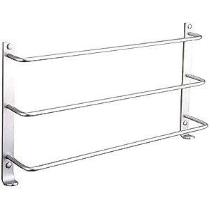 OMOONS Towel Holder, Wall-Mounted, Towel Rack, 3 Shelves for Bathroom Shelves/50Cm