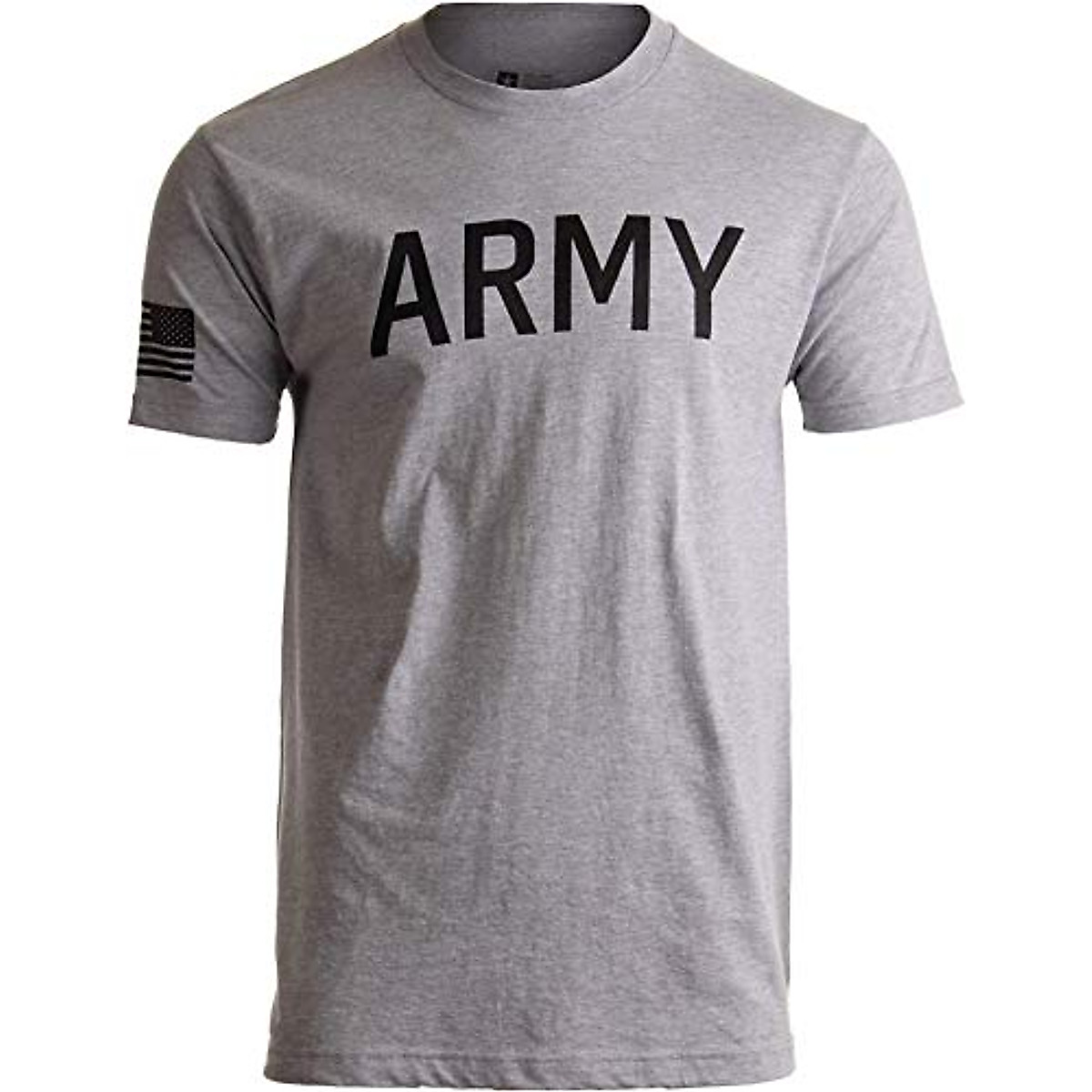 Army PT Style Shirt | U.S. Military Physical Training Workout T-Shirt-(Adult,L)
