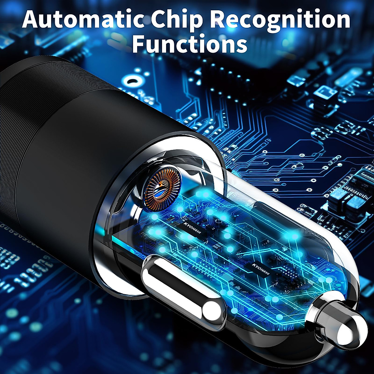 【MFi Certified】 iPhone 15 Fast Car Charger, KYOHAYA 72W Dual PD Power Cigarette Lighter USB-C Car Charger Fast Charging + 2Pack Type-C Cable for iPhone 15 Pro/15 Pro Max/Galaxy S24/S23/Pixel/iPad Pro