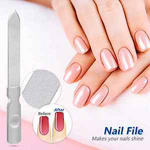 Nail Nipper, Premium Stainless Steel Fingernail and Toenail Clipper Cutters,Nail Cutters Sets with Nail File and Cleaning Brush for Seniors, Aducts,