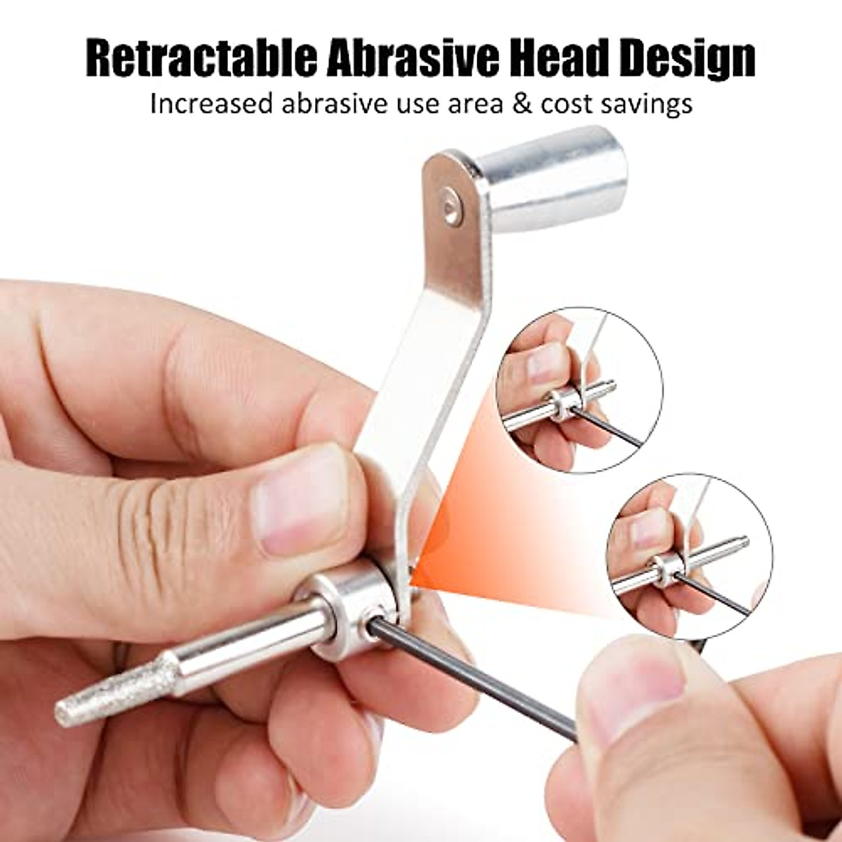 Chain Saw Blade Sharpener Kit - Fast Chainsaw Chain Sharpener with Pawl 3, Hand-Cranked Chain Saw Sharpener Tool Kits for 14"-22" Chain Saws, Electric Saws, Lumberjack, Garden Worker