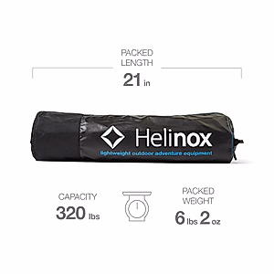 Helinox Cot One High, 15-Inch High Compact, Collapsible Camping Cot, Regular
