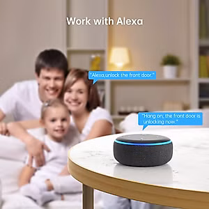 Smart Lock SMONET Bluetooth Keyless Entry Keypad Smart Deadbolt-Fingerprint Electronic Deadbolt Lock, Remote Ekeys Sharing, Easy to Install for Homes and Hotel Works with Alexa(Gateway Not Included)