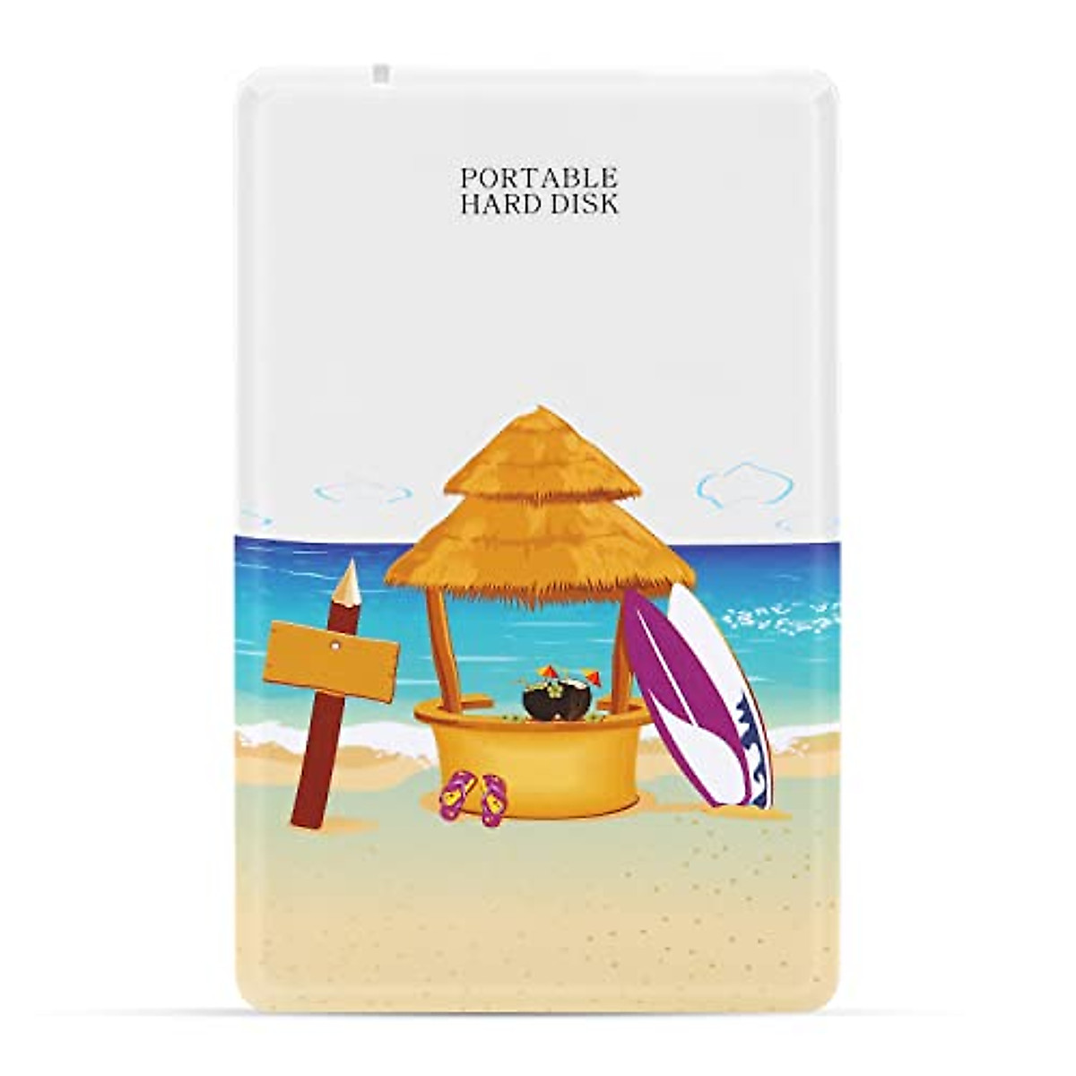 NRICO 2.5 inches Ultra Slim Portable External Hard Drive USB3.0 HDD Storage Mobile Hard Disk Compatible for PC, Mac, Desktop, Laptop (320GB, Beach)