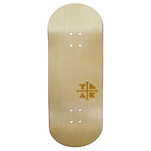 Teak Tuning Prolific Wooden Fingerboard Deck, The Classic - 34mm x 97mm - Handmade, Pro Shape & Size - Five Plies Wood Veneer - Includes Prolific Foam Tape