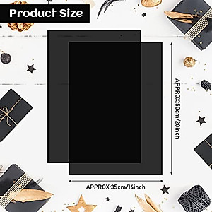 NEBURORA 120 Sheets Black Tissue Paper 14 x 20 Inches Black Wrapping Tissue Paper Bulk Black Wrap Paper Sheets for Gift Bags Packaging Floral Filler Crafts Birthday Christmas Halloween Decor(Black)
