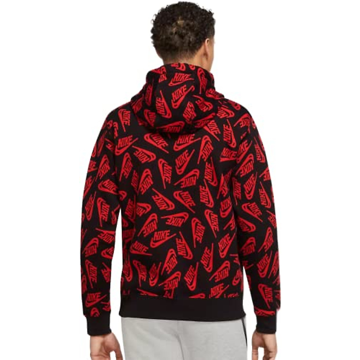 Nike Hoodie's (as1, alpha, s, regular, regular, Black/Red (DV8152-657))