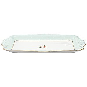 Royal Albert Bone China Polka Rose Sandwich Tray