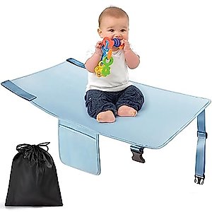Toddler Airplane Bed, Kids Airplane Seat Extender Travel Bed, Kids Airplane Travel Essentials, Airplane Must Have for Toddlers, Baby Portable Plane Bed Foot Rest for Flights