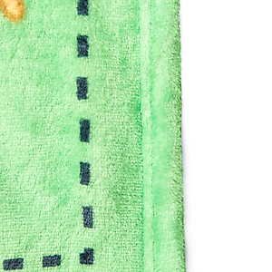 Jay Franco Bluey Early Education Learning Blanket - Measures 60 x 90 Inches - Super Soft Plush Teaching Blanket for Children – Music, Vehicles & Animals Kids Bedding