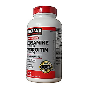 Kirkland Signature Glucosamine & Chondroitin, 220 Tablets (4 Pack)