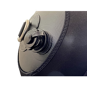 Ocean Buy Boat Fender with Cover - 1 unit - size 12 x 24 inch – Inflatable Dock Bumper for Boats and Yachts – Lightweight Easy to Use Fender – Heavy Duty Mooring Protection – Accessories Included