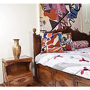 Kandinsky Modern Throw Pillow Cover - Red Intuitive | Abstract Pillow | Modern Couch Pillow| Contemporary Pillows | Outdoor Pillow | Mid Century Chair Cushions | Handmade Wool Size 18x18