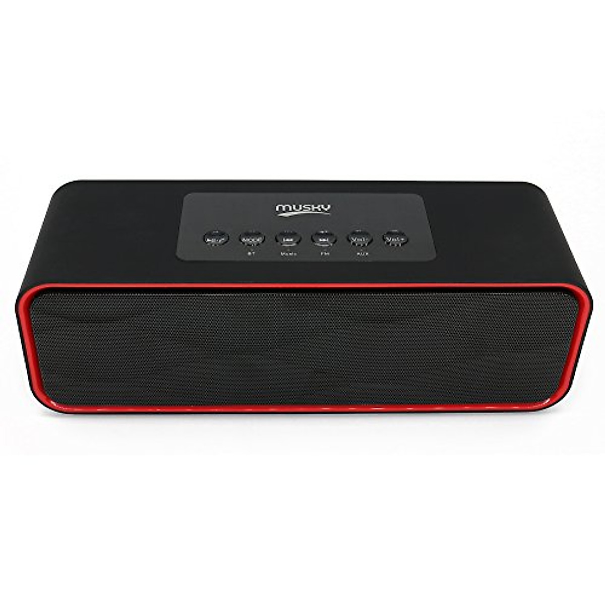 Portable Bluetooth Stereo Speaker, with 2X5W Dual Acoustic Drivers,FM Radio & Handsfree Speakerphone, Slots for Micro SD Card & USB & AUX, for Smart Phone, MP3, iPad, Tablet & More