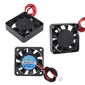 AEDIKO 6pcs 4010 Fan DC 12V 3D Printer Cooling Fan Mini Brushless Fan 40x40x10mm with 2 Pin Terminal for 3D Printer, DVR and Other Small Appliances Series Repair