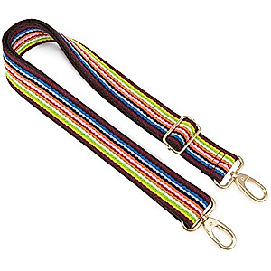 Wolven Adjustable Purse Strap Replacement Crossbody Shoulder Strap for Handbag Laptop Bag Etc - (Multicolor)