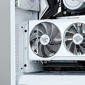 EZDIY-FAB Vertical Graphics Card Bracket PCIE Slot Plate, Vertical GPU Mount, Video Card VGA Support Kit -White