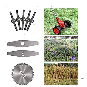 Weed Eater String Battery Powered,Weed Wacker Battery Powered Add Brush Cutter Blade,Lawn Edger Yard Tools Grass Cutter Craftsman Hedge Trimmer Cordless