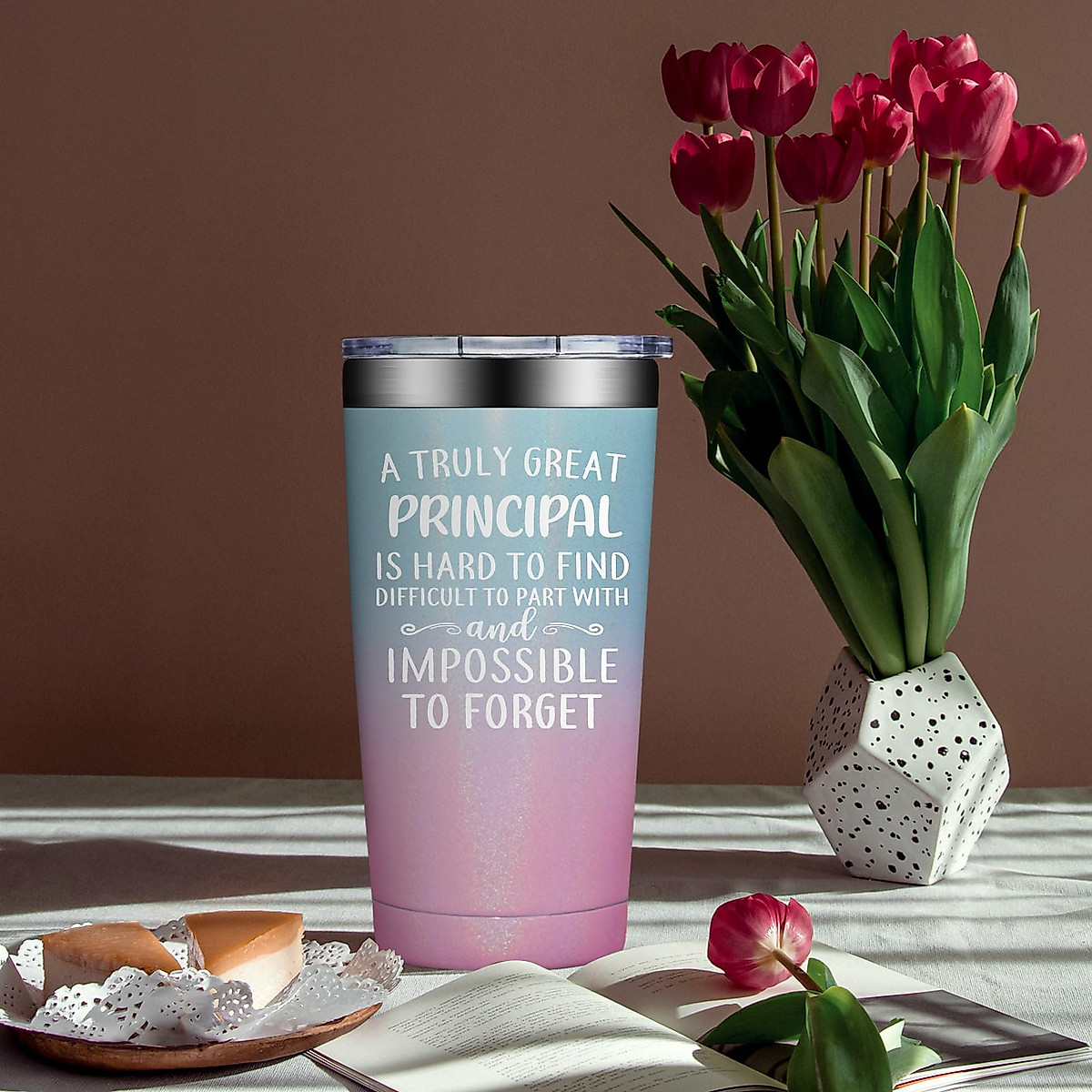 DOEARTE Principal Gifts - Principal Appreciation Gifts for Women - Principals Day, Teachers Appreciation Day, Christmas Gift for Principals - 20oz Tumbler