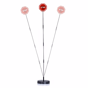 Amiss Flashing LED Stop Sign for Garage Parking Assist, Parking Stopper for Garage, Garage Car Stoppers Indicator, Parking Sensors for Vehicles, Bumper Guards Aid, Car Exterior Accessories (1-Pack)