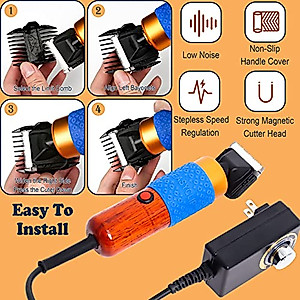 Carpet Trimmer with Shearing Guide Rug, Tufting Gun Rug Making Kit, Electric Speed Adjustable Rug Shears for Handmade Rug Clean Tufted Carpet Tufting Carving Tools Clippers