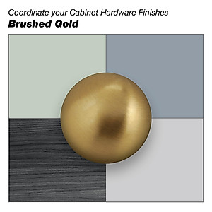 Richelieu Hardware 7987448165 17-5/8 in (448 mm) Center, Contemporary Cabinet Pull, Brushed Gold