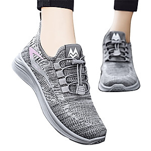 MLAGJSS Womens Slip On Running Shoes Non Slip Walking Shoes Lightweight Gym Sneakers Girls Sneakers
