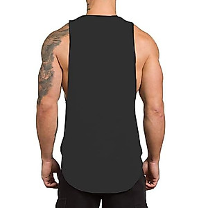 Muscle Killer 3 Pack Men's Muscle Gym Workout Stringer Tank Tops Bodybuilding Fitness T-Shirts (Black+Gray Green+ALOT,Medium)
