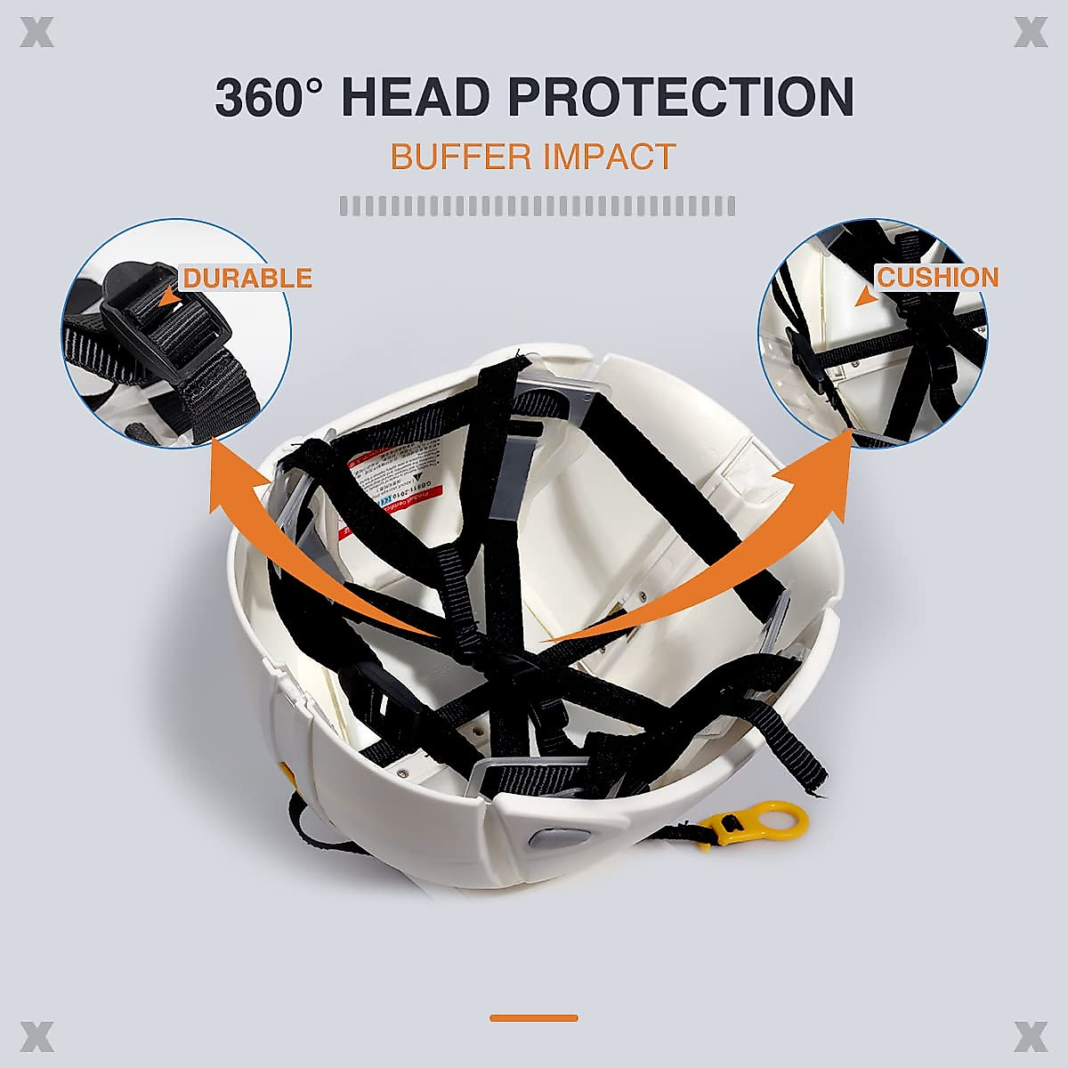 Foldable Hardhats Safety Helmet Bloom Outdoors Workplace Earthquake Collapsible Helmet Offices Public Facilities of Disaster Construction Hardhats Helmet (White)
