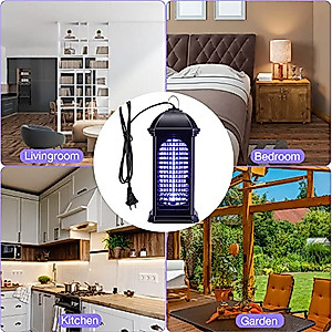 3 Pieces Electric Mosquito Zappers Bug Zapper with Light 11 W Mosquito Killer Insect Trap Mosquito Killer for Patio Electric Insect Killer for Home Garden Patio Backyard and Outdoor