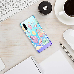 Oihxse Case for Huawei Y7 2019/Y7 Prime 2019, Transparent Silicone TPU Bumper Case Ultra Thin Crystal Clear Anti-Shock Protective Cover (A8)