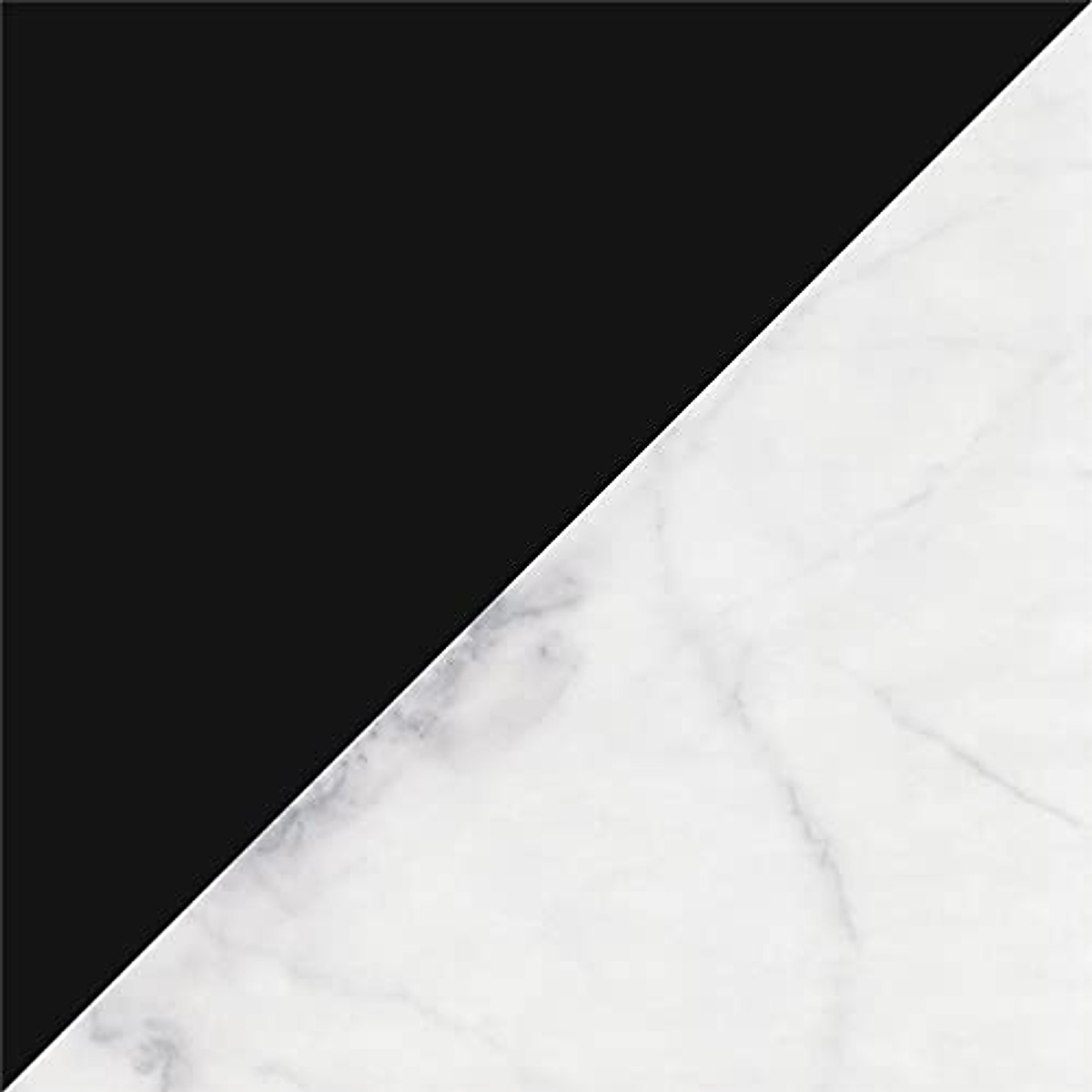 Ameriwood Home Lynnhaven Wide Mantel with Linear Electric Fireplace, Matte Black