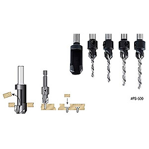 Amana Tool - PS-400 2Piece Carbide Tipped Countersink & Steel Plug Cutter Set 11/64 Dri